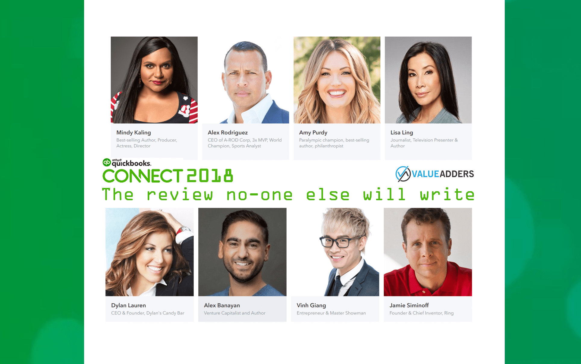 QBConnect 2018 - the review no-one else will write - Value Adders